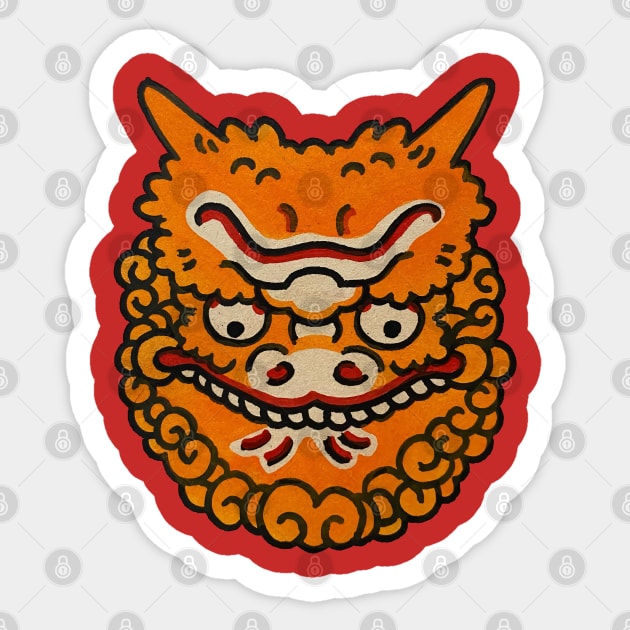Traditional Tattoo Kuniyoshi Faces Kuniyoshi Faces Sticker Teepublic